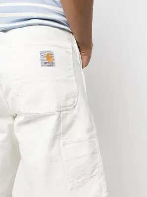 Carhartt Work In Progress Single Knee Bermuda Shorts - White