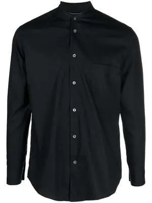 TINTORIA MATTEI 954 Band-collar Cotton Shirt