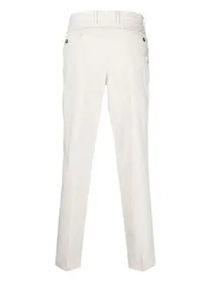 DELL'OGLIO Slim-cut Chino Trousers - Neutrals