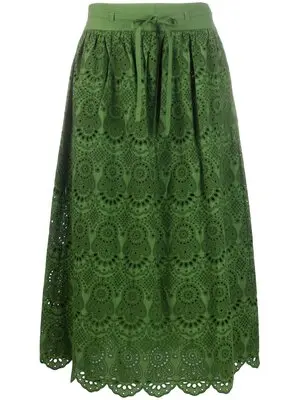 Dark Green Skirts for Women