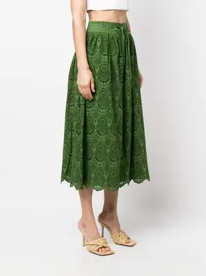 Ulla Johnson Clarabella Eyelet-detail Skirt