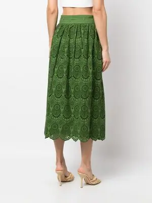 Ulla Johnson Clarabella Eyelet-detail Skirt
