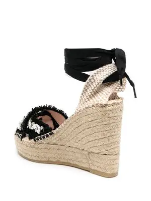 Manebí 110mm Crystal-embellished Wedge Espadrilles