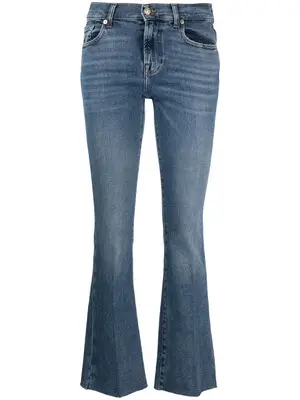 7 For All Mankind Logo Patch Bootcut Jeans