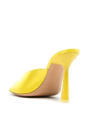 Off-White 100mm Pop Lollipop Satin Sandals - Yellow