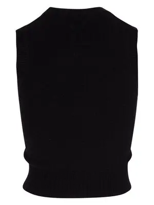 NILI LOTAN Knitted Cashmere Vest - Black