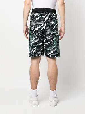 PLEIN SPORT Tiger-print Jogging Shorts