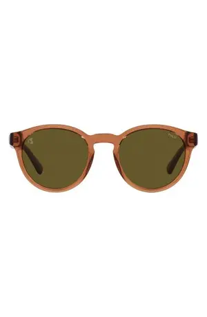 Polo Ralph Lauren 51mm Round Sunglasses - Brown