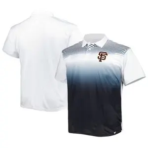 Profile Black San Francisco Giants Big & Tall Sublimated Polo - White