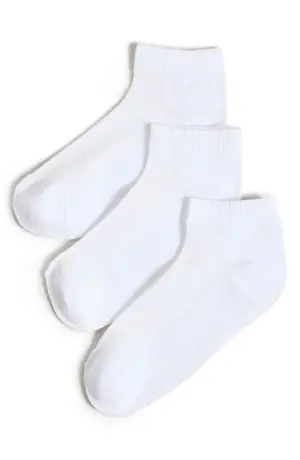 STEMS 3-pack Ankle Socks - White