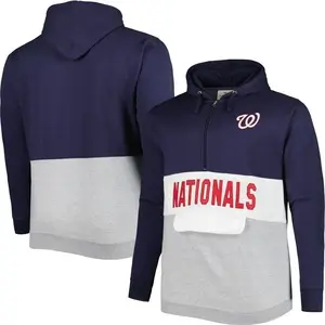 Profile Washington Nationals Fleece Half-zip Hoodie