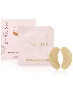 WANDER BEAUTY Baggage Claim Eye Masks - Gold