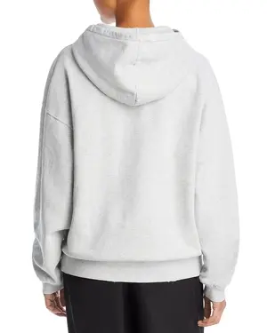 ANINE BING Harvey Logo Hoodie - Grey Melange