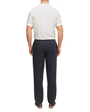 Orlebar Brown Cornell Tailored Fit Linen Trousers - Night Iris Ii