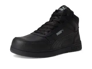 PUMA SAFETY Frontcourt Leather Mid Astm Eh Lace Up Shoes