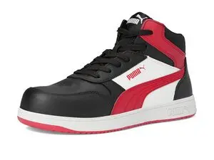 PUMA SAFETY Frontcourt Leather Mid Astm Eh Lace Up Shoes