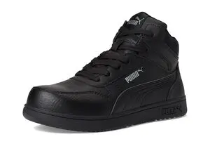 PUMA SAFETY Mid Top Leather Lace-up Work Shoes