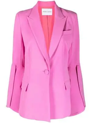 Prabal Gurung Slit-sleeve Single-breasted Blazer - Pink
