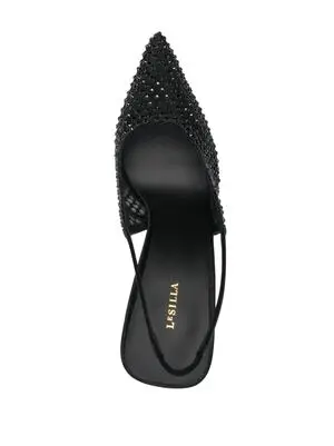 LE SILLA Gilda 100mm Slingback Pumps - Black