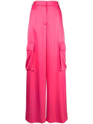 Versace Wide-leg Cargo Trousers - Pink