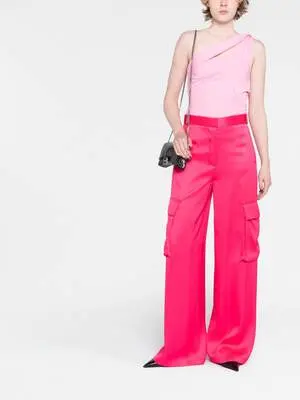 Versace Wide-leg Cargo Trousers - Pink