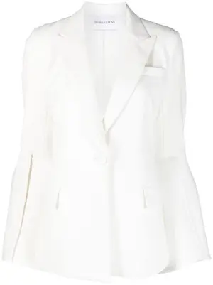 Prabal Gurung Slit-sleeve Blazer - White