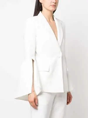 Prabal Gurung Slit-sleeve Blazer - White