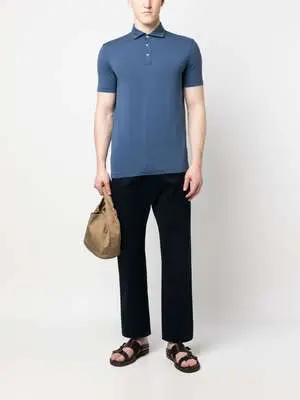Altea Short-sleeve Polo Shirt - Blue