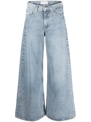 Calvin Klein Low-rise Wide Leg Jeans