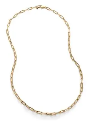 Monica Vinader Gp Paperclip Chain-link Necklace - Gold