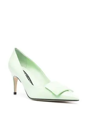 SERGIO ROSSI 75mm Appliqué-detail Leather Pumps