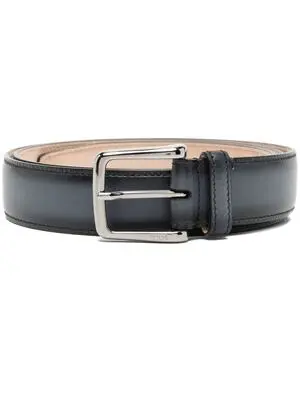 TOD'S Logo-buckle Fastening Belt - Black