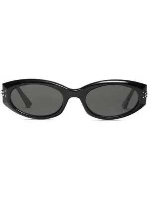 GENTLE MONSTER Oval-frame Logo-engraved Sunglasses