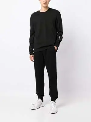 Helmut Lang Logo-embroidered Cotton Track Pants