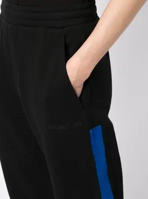Helmut Lang Logo-embroidered Cotton Track Pants