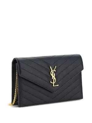 Saint Laurent Logo Plaque Crossbody Bag