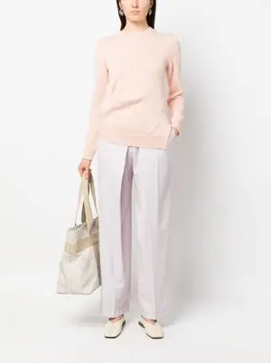 JIL SANDER Fine-knit Long-sleeve Jumper - Pink