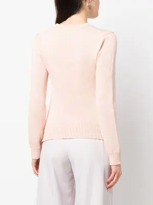 JIL SANDER Fine-knit Long-sleeve Jumper - Pink