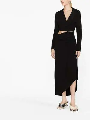 Off-White Cut-out Draped Dress