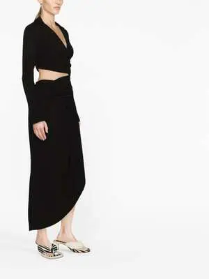 Off-White Cut-out Draped Dress