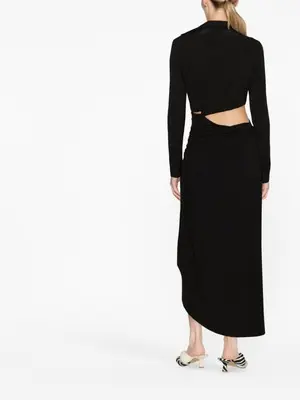 Off-White Cut-out Draped Dress