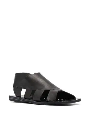 Officine Creative Itaca 15mm Leather Sandals - Black