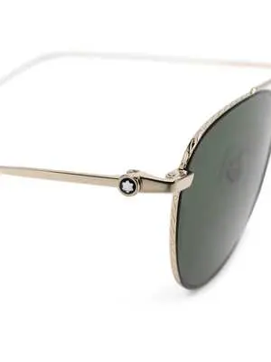 Montblanc Round Pilot-frame Sunglasses
