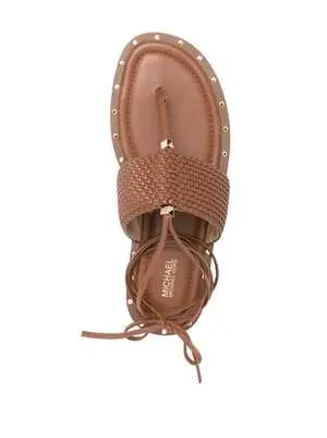 Michael Kors Interwoven Ankle-strap Sandals - Brown