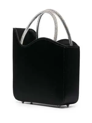 LE SILLA Micro Ivy Satin Bag - Black