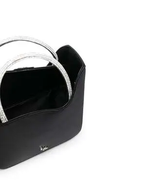 LE SILLA Micro Ivy Satin Bag - Black