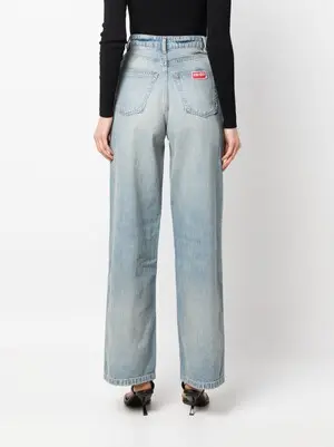 Kenzo Logo-patch Wide-leg Jeans