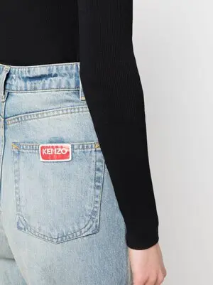 Kenzo Logo-patch Wide-leg Jeans