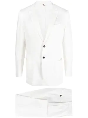 DELL'OGLIO Single-breasted Suit Set - White