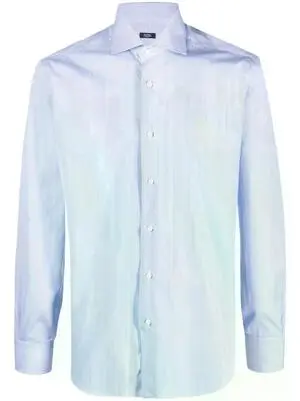 BARBA NAPOLI Button Shirt - Blue